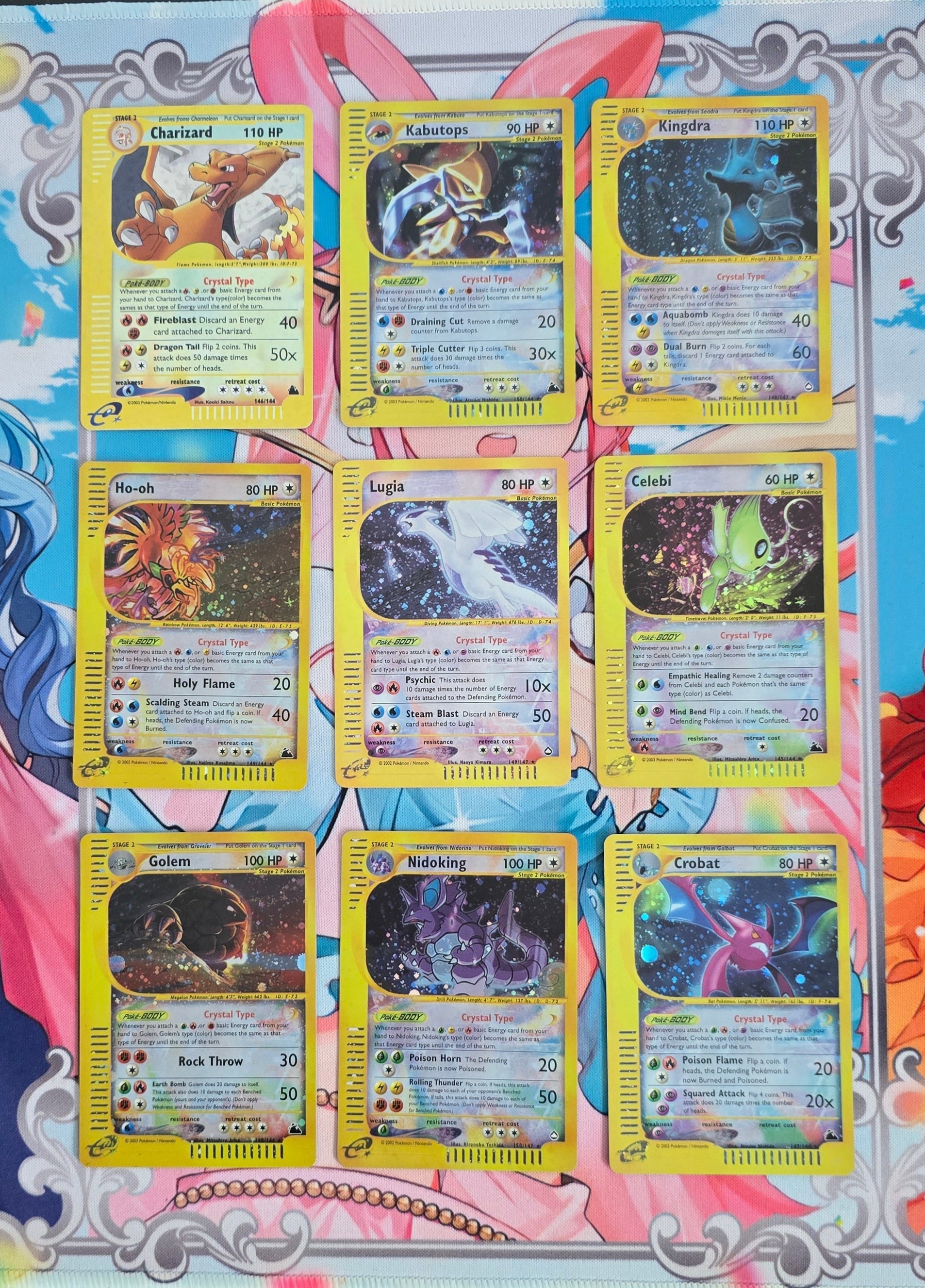 Crystal Pokemon e-card Aquapolis Skyridge TCG High Quality English Car ...