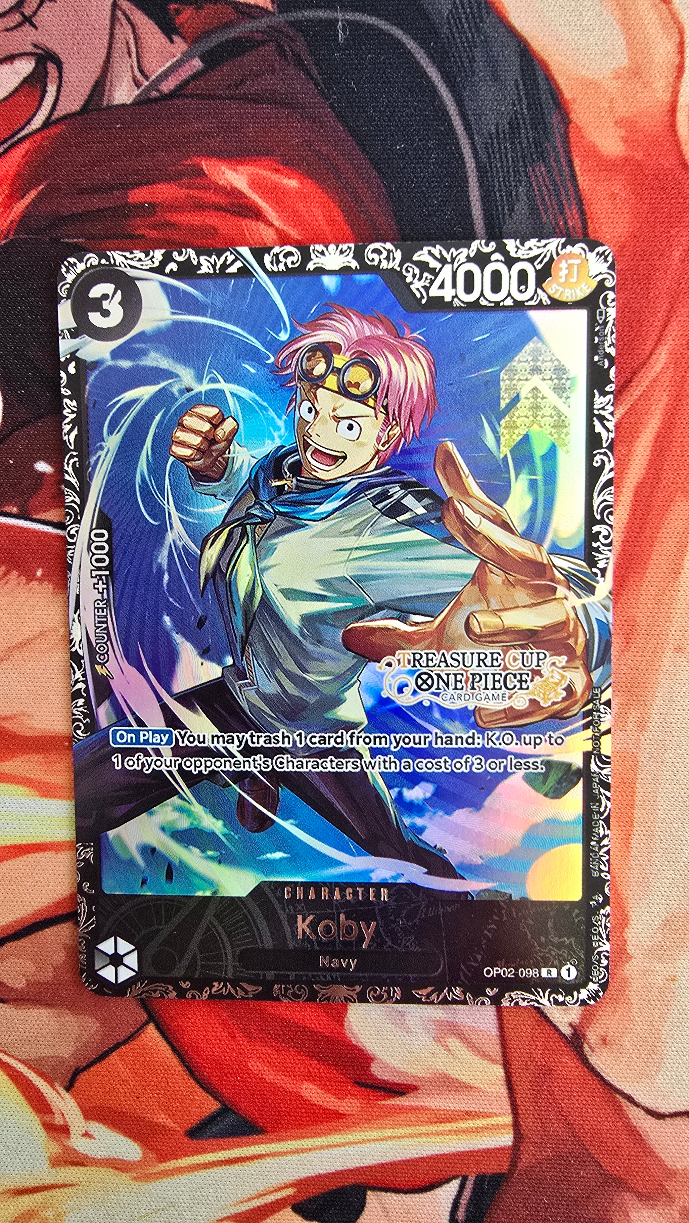 Koby OP02-098 Top Prize Flagship TCG Textured Premium Promo OP English ...