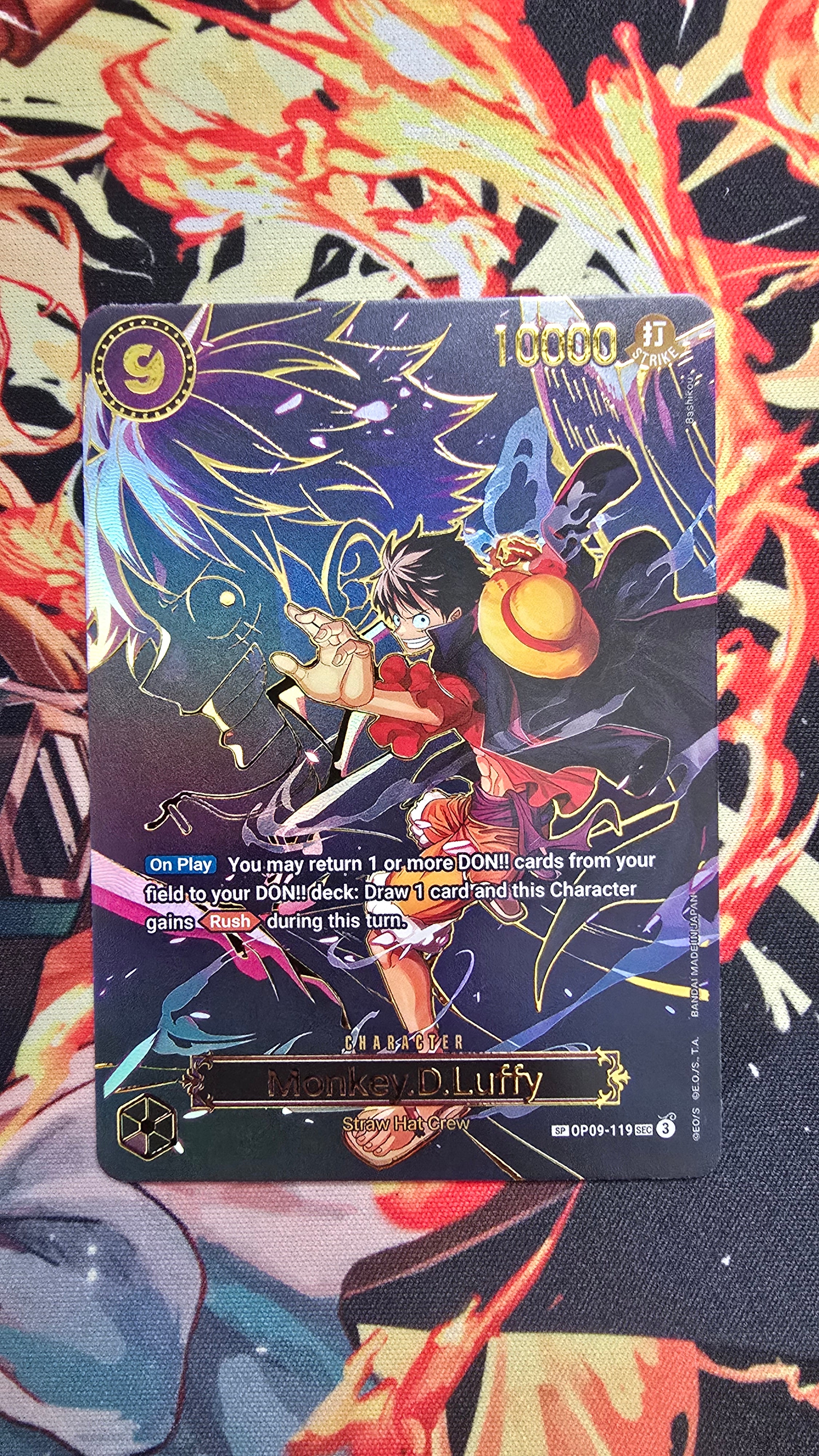 OP13 SP Monkey D Luffy Textured One Piece Card Game OP TCG Proxy Engli ...