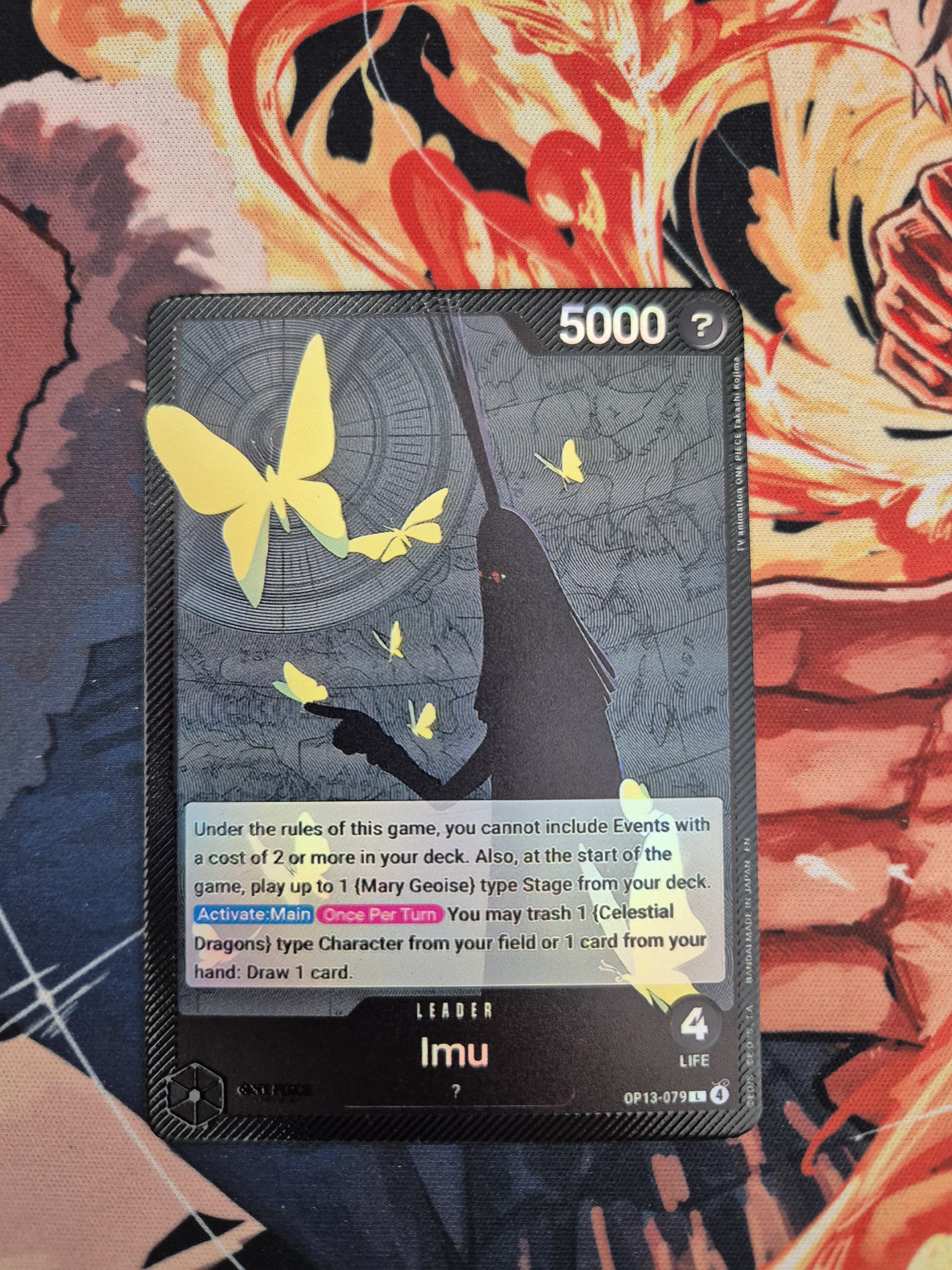 Imu OP13 Leader Textured HoloOne Piece TCG English Proxy Card – OP ...
