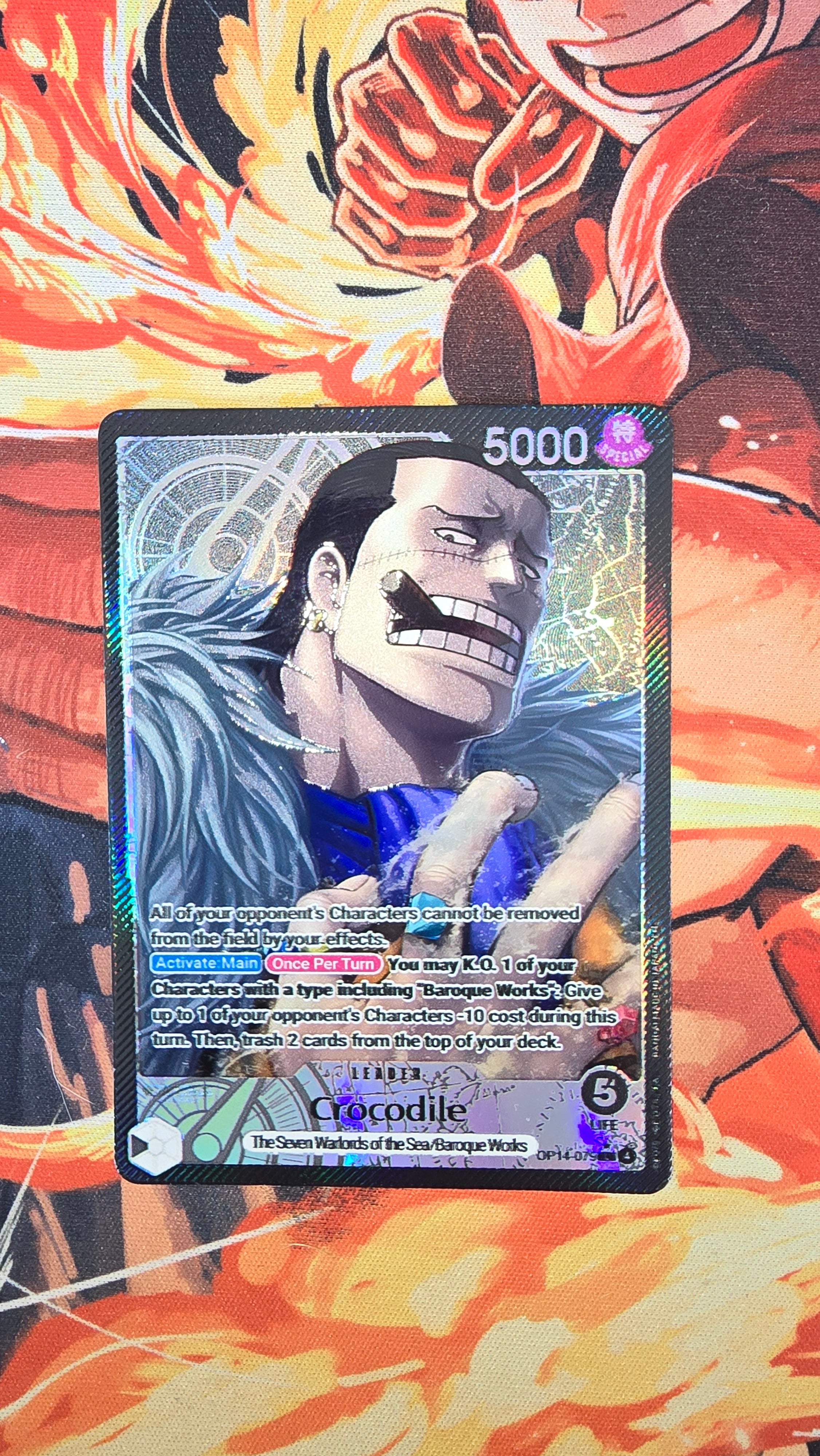 OP14 Leader Alt Art Textured Holo One Piece TCG English Proxy Cards ...