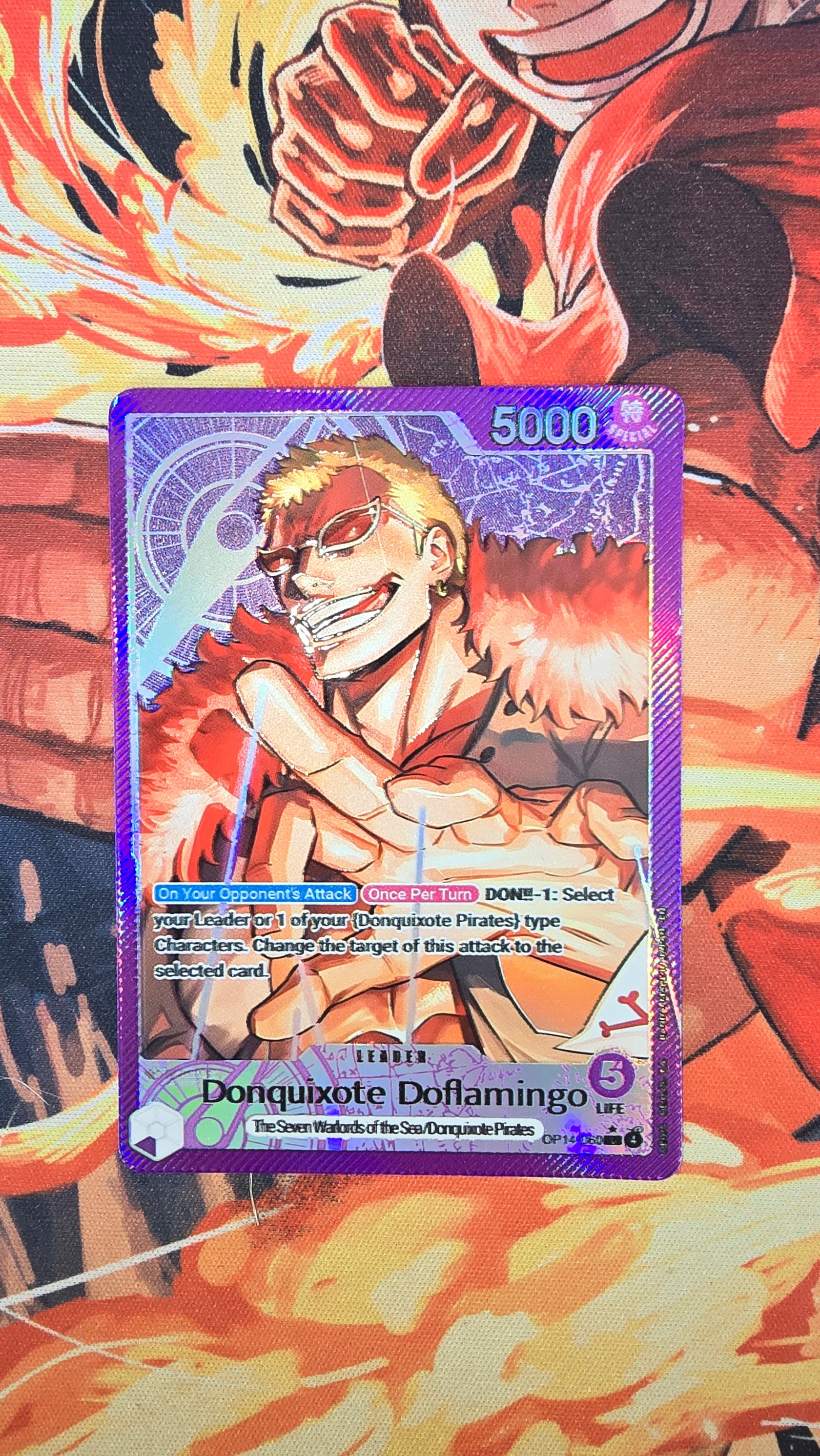 OP14 Leader Alt Art Textured Holo One Piece TCG English Proxy Cards ...