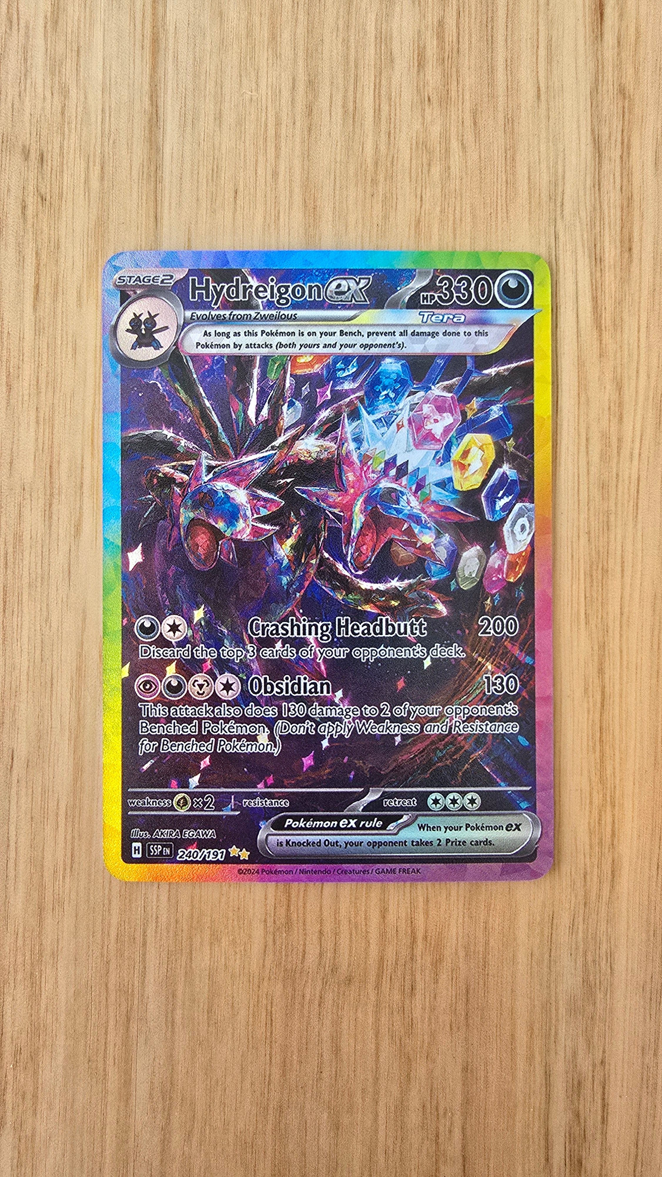 Hydreigon EX SSP Surging Sparks Special Illustration Rare Pokemon TCG ...