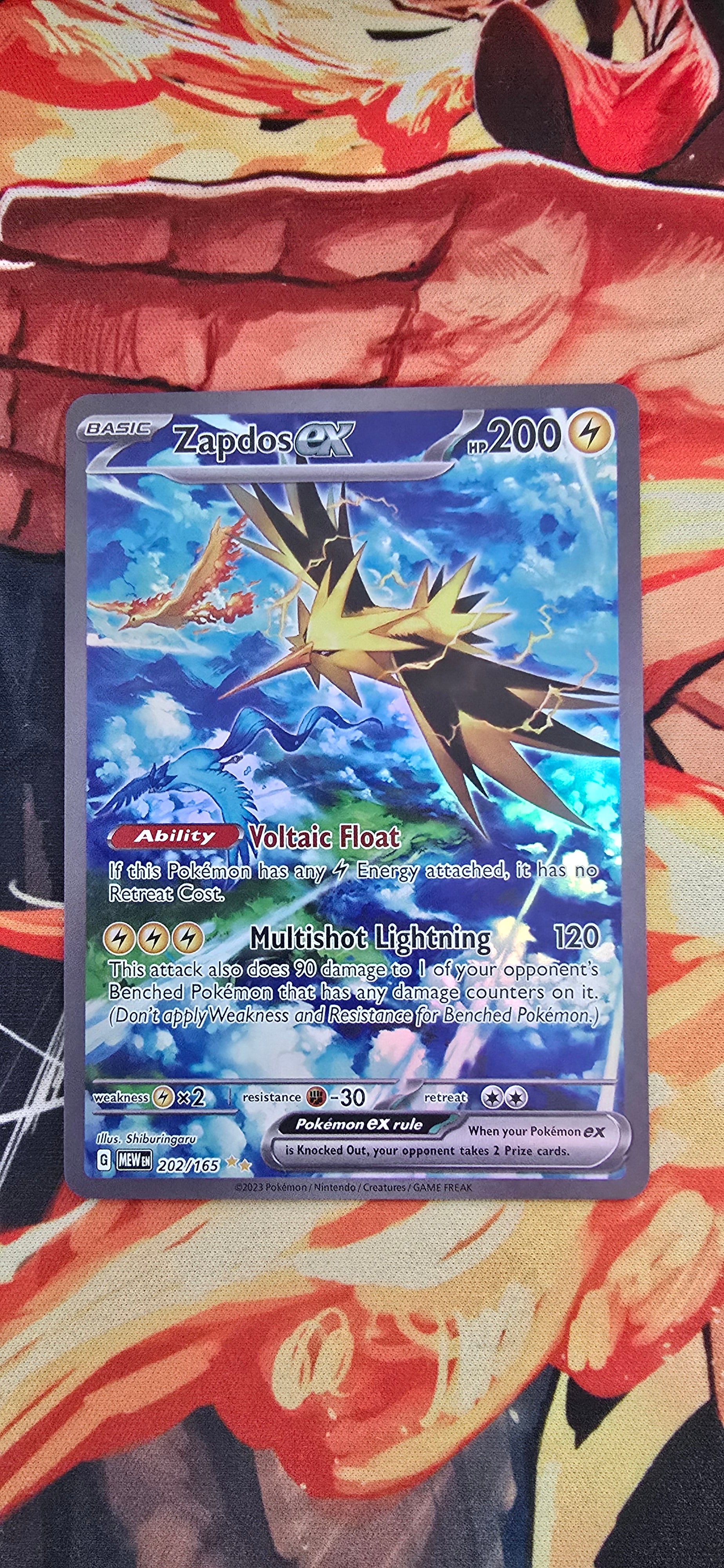 Zapdos ex 202/165 Scarlet & Violet 151 Holo Pokemon TCG Proxy Card – OP ...